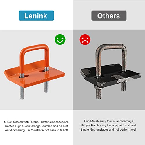 Lenink Trailer Hitch Tightener, Heavy Duty Steel Anti Rattle Tow Hitch Stabilizer with a Wrench for 1.25β or 2β Hitch