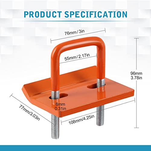 Lenink Trailer Hitch Tightener, Heavy Duty Steel Anti Rattle Tow Hitch Stabilizer with a Wrench for 1.25β or 2β Hitch