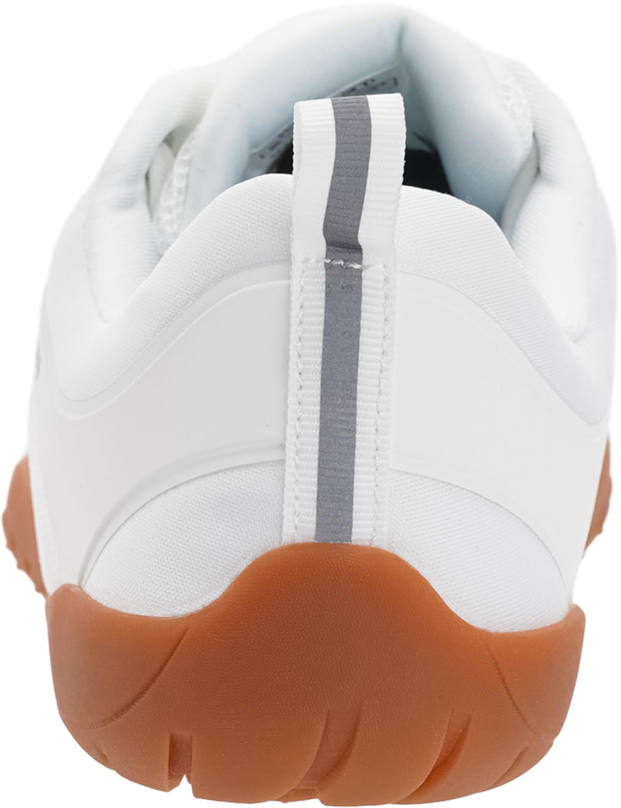 WHITIN Men's Extra Wide Width Barefoot Minimalist Shoes Zero Drop Trail Running Hiking Sneaker Cross Training Walking Gym Workout Lifting White Gum 44