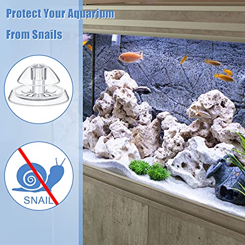 Honeydak 4 Pieces Snail Trap Plastic Aquarium Snail Trap for Fish Tank Clear Snail Catcher Fish Plants Leech Planarian Catch Box for Aquarium Fish Tank
