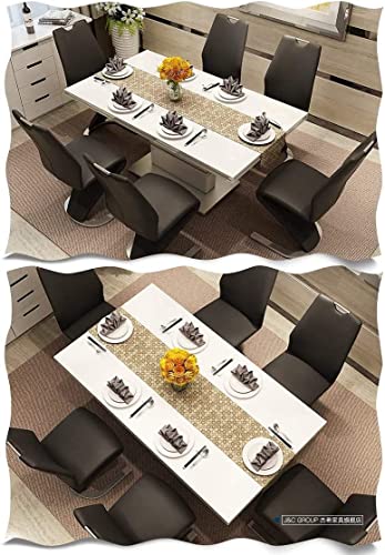 Zerifevni Modern Dining Chairs Set of 2, PU Leather Comfy Upholstered Seat with Steel Legs, Dining Room/Living Room/Desk Room Original Chair (Black)