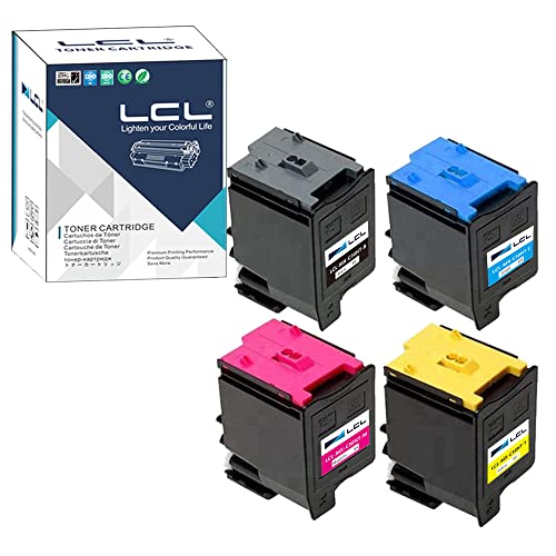 LCL Compatible Toner Cartridge Replacement for Sharp MX-C30 MX-C30NT MX-C30NTB MX-C30NT-B MX-C30NTC MX-C30NT-C MX-C30NTM MX-C30NT-M MX-C30NTY MX-C30NT-Y (4-Pack Black Cyan Magenta Yellow)