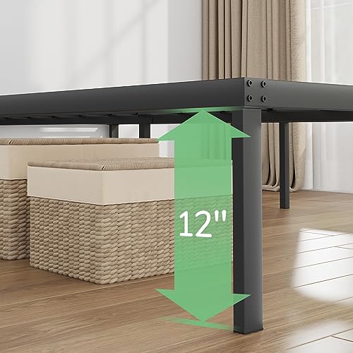Novilla King Bed Frame, 14 Inch Metal Platform Bed Frame King Size No Box Spring Needed, Heavy Duty Steel Slat Support, Easy Assembly