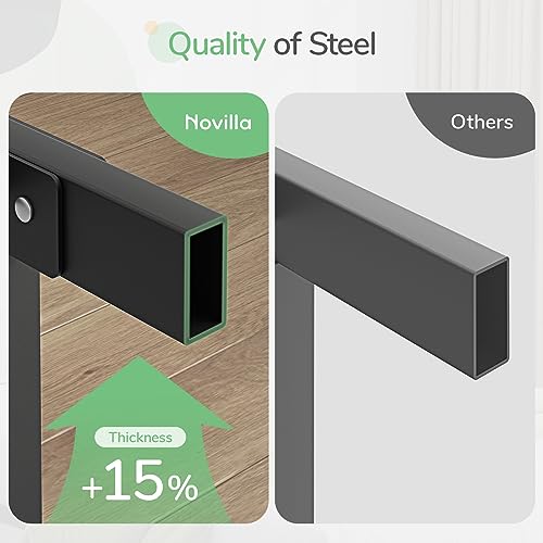 Novilla King Bed Frame, 14 Inch Metal Platform Bed Frame King Size No Box Spring Needed, Heavy Duty Steel Slat Support, Easy Assembly