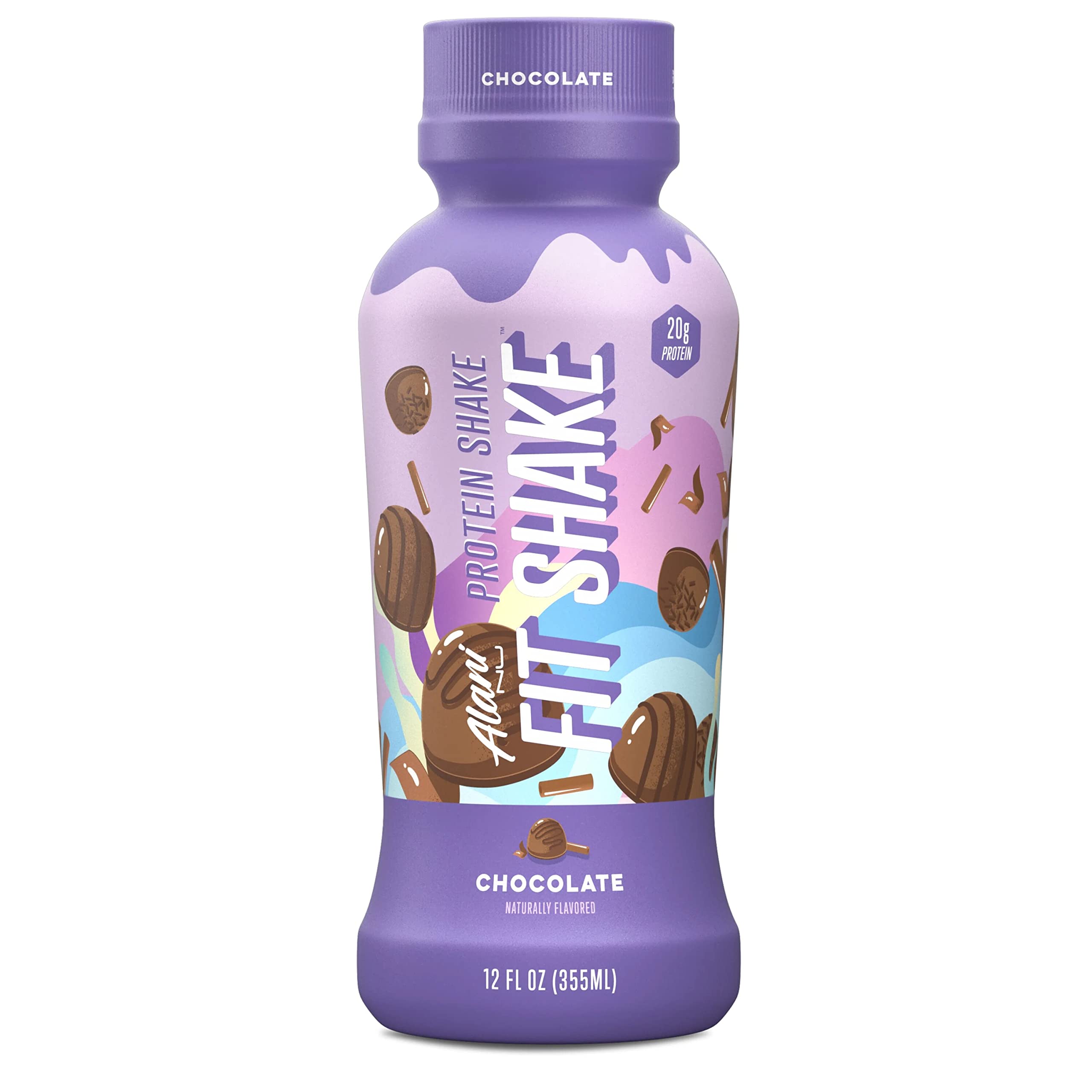 BeeQ Alani Shake Variety Pack - (Pack of 10) - 5 Different Flavors :Munchies, Fruity Cereal, strawberry shortcake, chocolate, Vanilla 12 fl. oz.