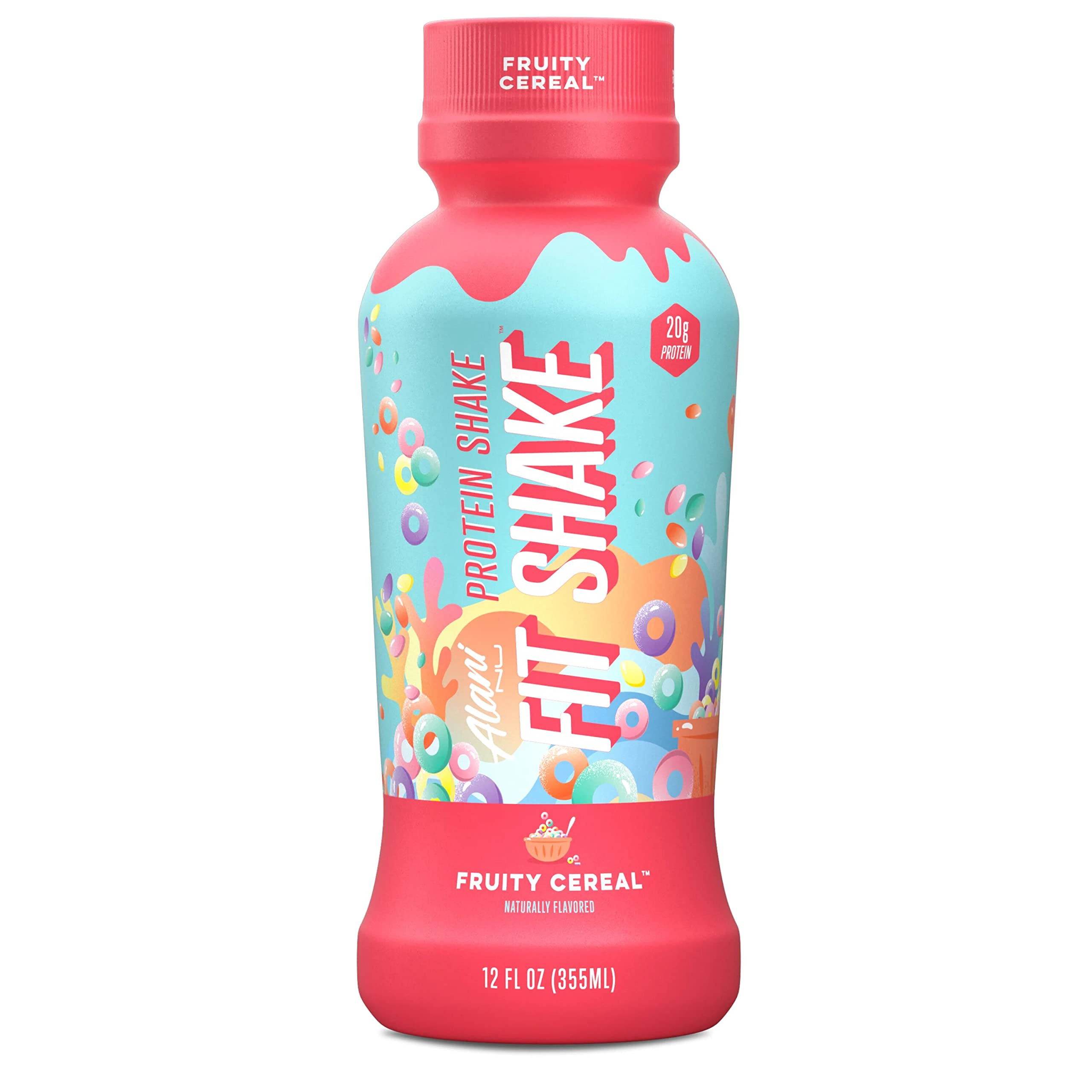 BeeQ Alani Shake Variety Pack - (Pack of 10) - 5 Different Flavors :Munchies, Fruity Cereal, strawberry shortcake, chocolate, Vanilla 12 fl. oz.
