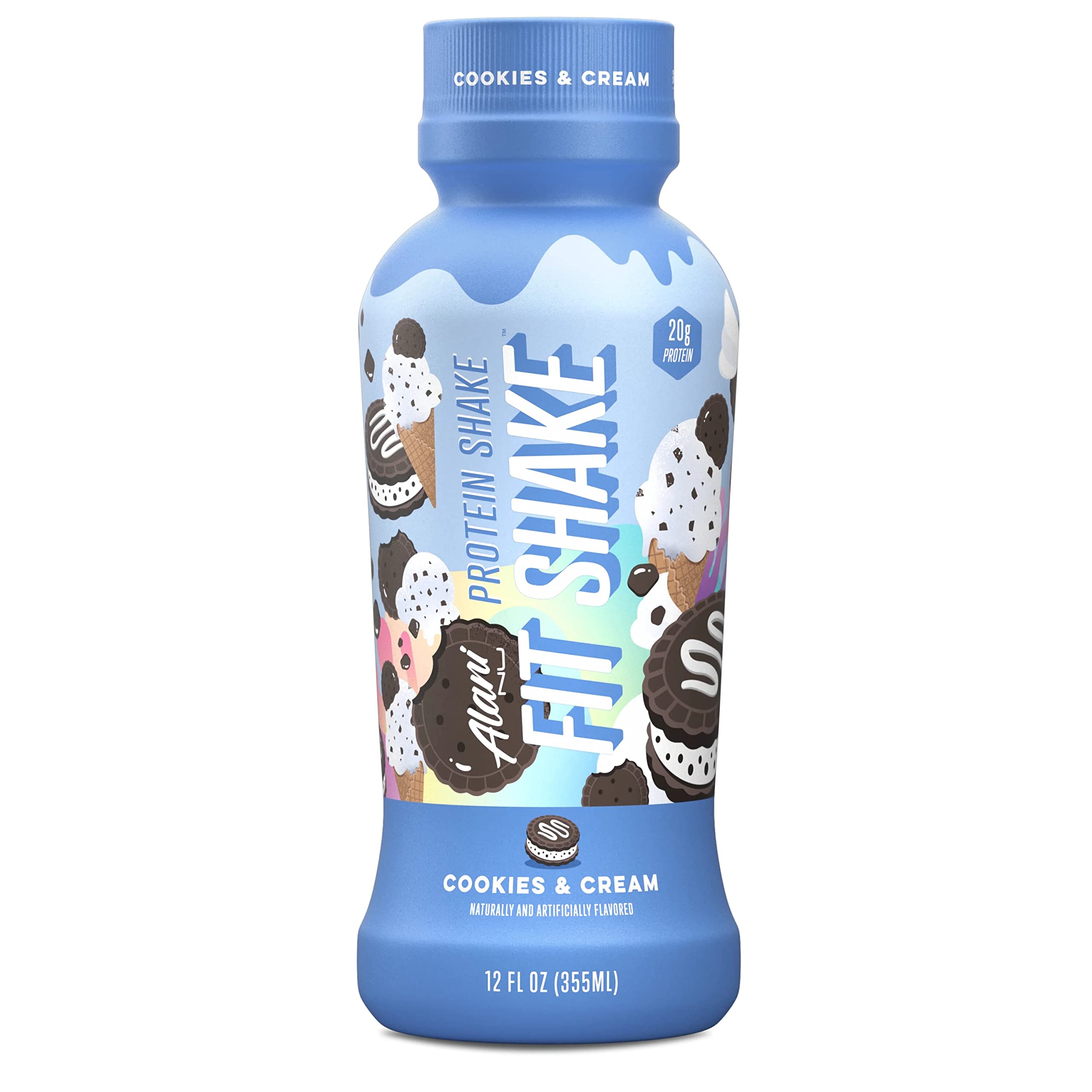 BeeQ Alani Shake Variety Pack - (Pack of 10) - 5 Different Flavors :Munchies, Fruity Cereal, strawberry shortcake, chocolate, Vanilla 12 fl. oz.