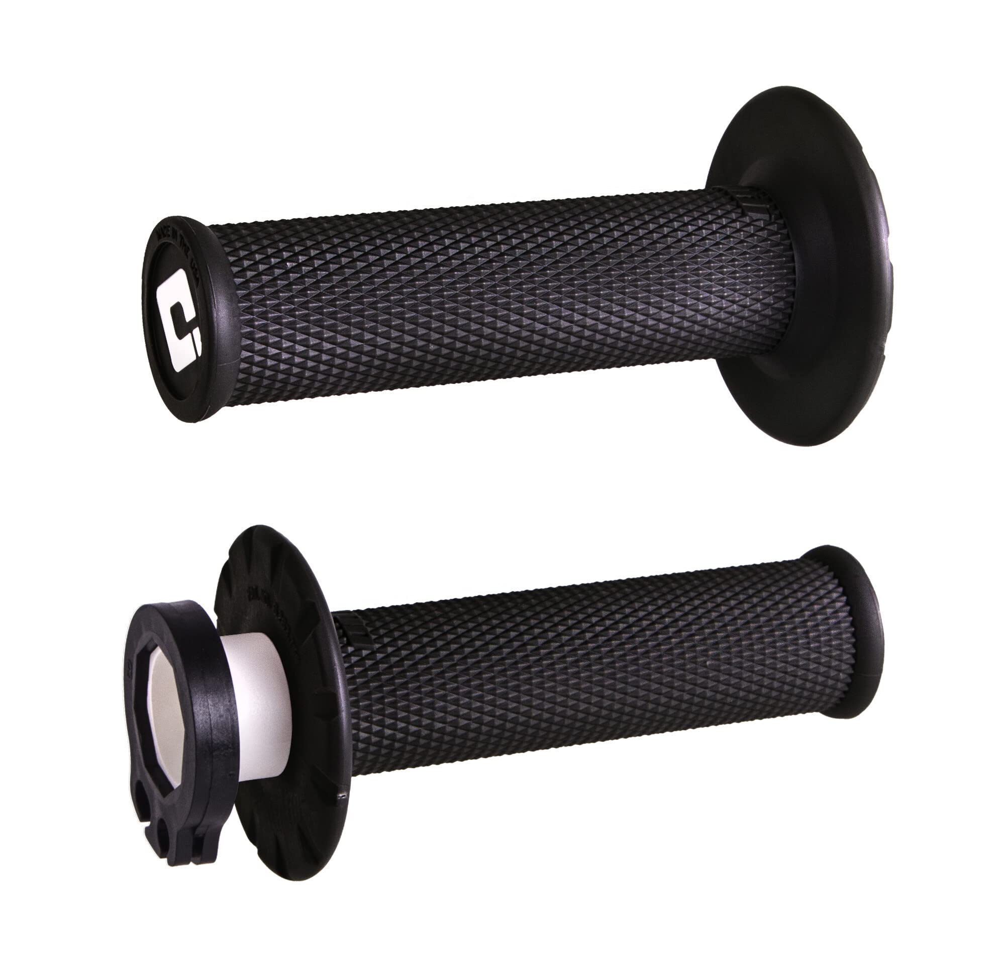 Odi H36NWB V2 Lock-On without Waffle Grips - Black White