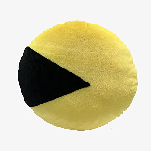 13" Pacman Plush Pillow, Pacman Cushion Decorative Throw Pillows, for Sofa Couch Home Office Bed Car (Yellow) …