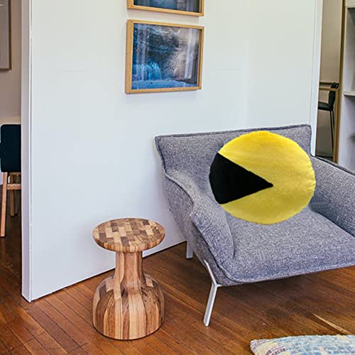13" Pacman Plush Pillow, Pacman Cushion Decorative Throw Pillows, for Sofa Couch Home Office Bed Car (Yellow) …