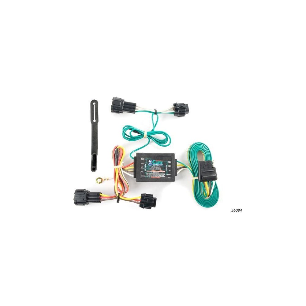 CURT 56084 Vehicle-Side Custom 4-Pin Trailer Wiring Harness, Fits Select Nissan Cube