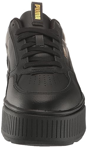 PUMA Women's KARMEN REBELLE Sneaker, PUMA Black-PUMA Black-PUMA Gold, 9
