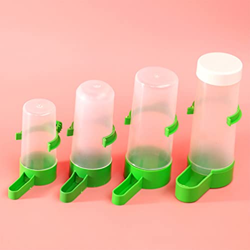 balacoo Bird Water Dispenser 20Pcs Automatic Bird Water Feeder Plastic Bird Water Dispenser Drinker Container Food Dispenser Hnging for Cage Pet Parrot Budgie Lovebirds Cockatiel Drinking Bird