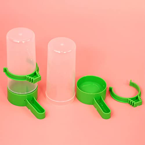 balacoo Bird Water Dispenser 20Pcs Automatic Bird Water Feeder Plastic Bird Water Dispenser Drinker Container Food Dispenser Hnging for Cage Pet Parrot Budgie Lovebirds Cockatiel Drinking Bird