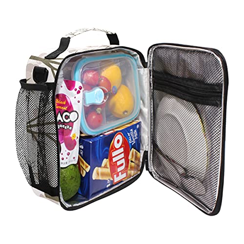 ElliTarr Insulated Lunch Bag for Men Kids Lunch Box for Women Leak Proof Small Cooler Bag Thermal Bag for 5 Hours with Adjustable Shoulder Strap Cute Deer Beige