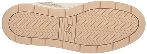 PUMA Women's Karmen Rebelle Van Life Sneaker, Granola-Alpine Snow White, 10