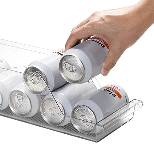 Ettori 2pcs Soda Can Organizer for Refrigerator and Egg Holder for Refrigerator BPA Free Fridge Organizer