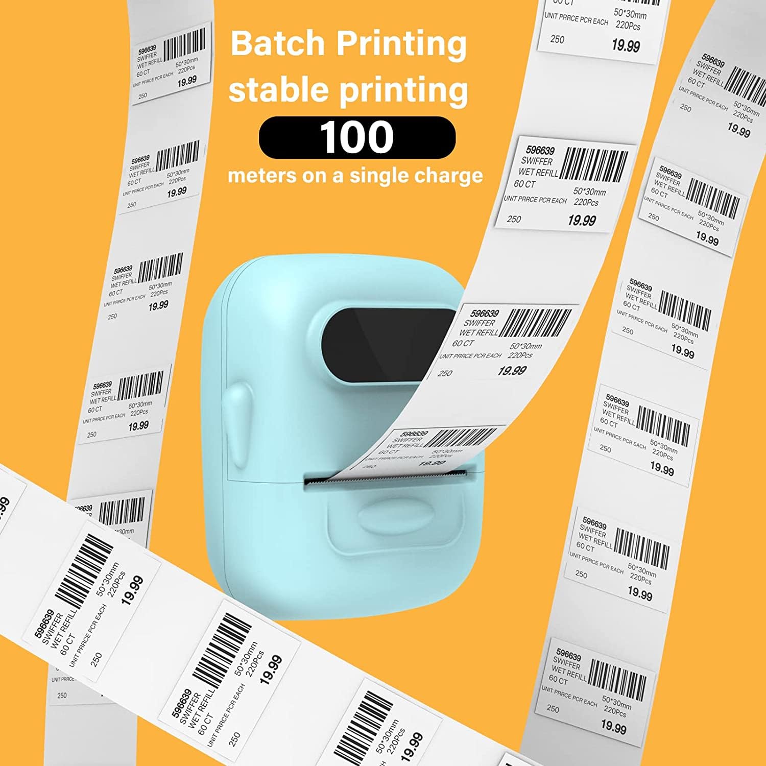 MARKLIFE Label Maker Machine with Tape Barcode Label Printer - Mini Portable Bluetooth Thermal Labeler for Address Clothing Jewelry Retail Barcode Small Business Home Office Compatible Phones &PC