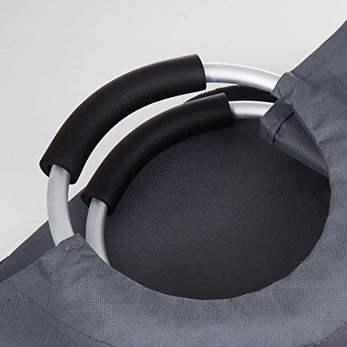 LLARUG 2 Pack Laundry Hamper,Collapsible Fabric Large Laundry Basket,Foldable Dirty Clothes Bag,Handles Waterproof Portable Folding Washing Bin( 82L,Dark Grey)