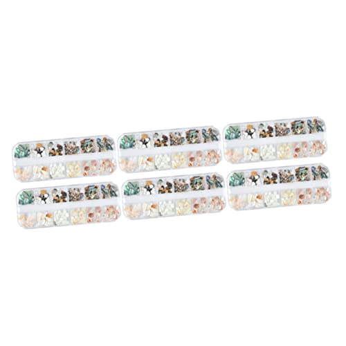 Beavorty 6 Sets Kit De Manicura Nail Art Decoration Japanese Decor Nail Art Sequins Decoration 3D Charm Nail Art Decoration Nail Art Accessories Manicure Accessory Fashion Nail Decor Shell