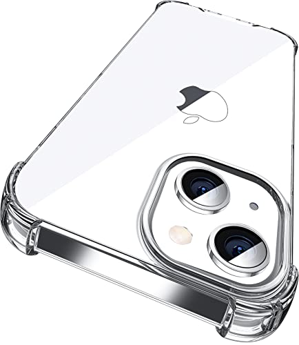 ORIbox for iPhone 13 Case Clear,with 4 Corners Shockproof Protection,iPhone 13 Clear Case for Women Men Girls Boys Kids,Case for iPhone 13 Clear