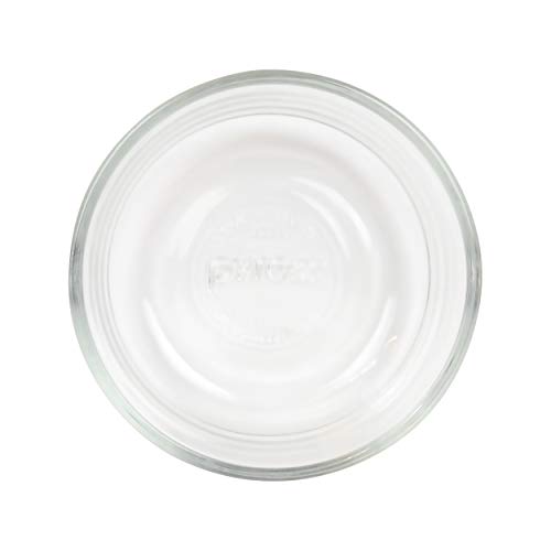 Pyrex (2 7202 Glass Bowls & (2) 7202-PC White Lids