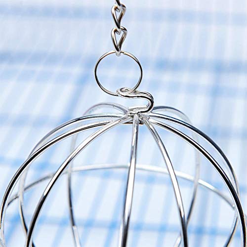 Lbaby Hay Feeder Ball Stainless Rabbits Feeding Grass Ball 3.15inch Hay Dispenser Holder Feeder Hanger Accessories for Small Animals Guinea Pig Bunny