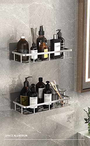 Xillioo Shower caddy corner shower shelf caddy basket portable suction cup shower rack adhesive shelf shelves for inside shower shower basket storage organizer hanging corner,Silver SNH03-YS