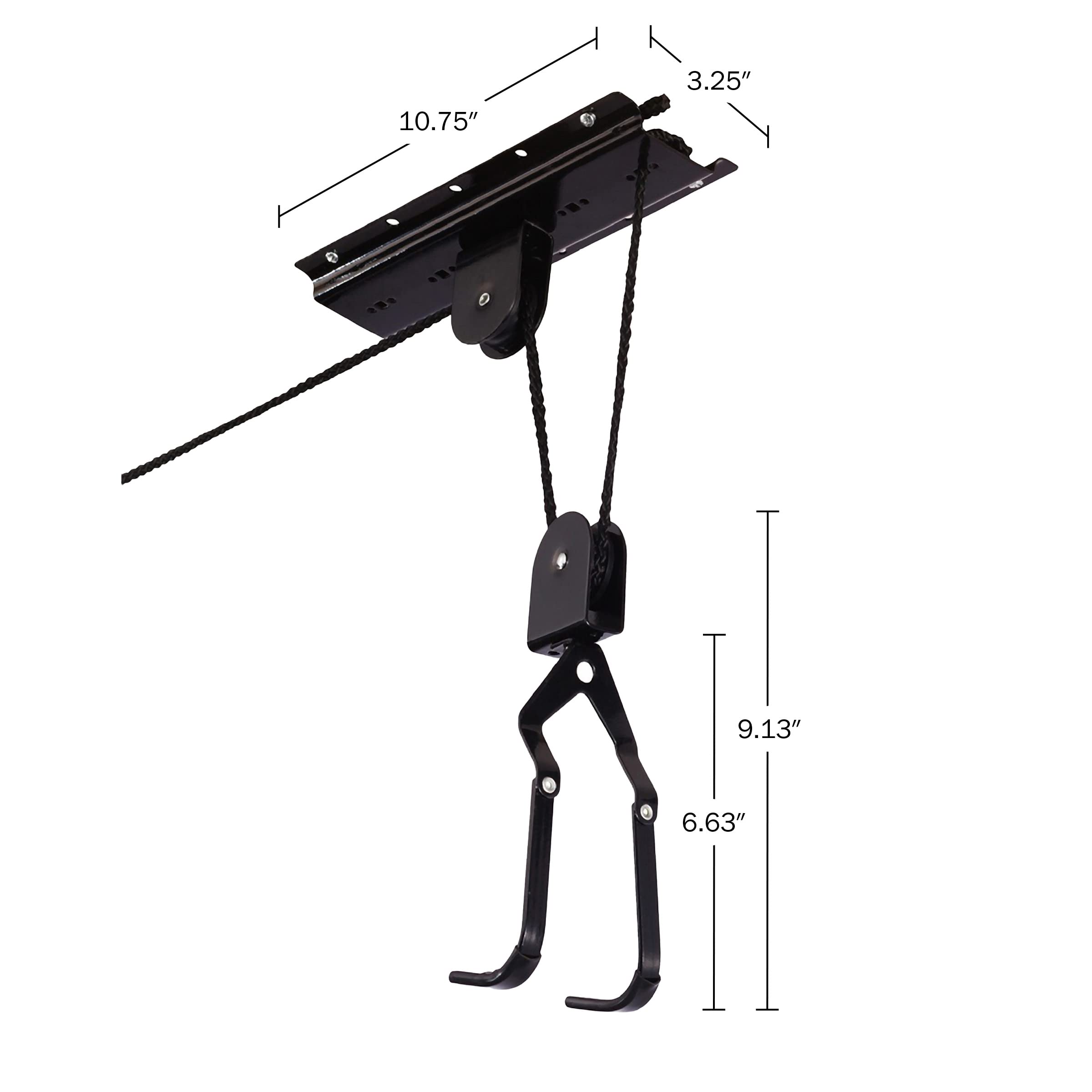 RAD Sportz Bicycle Hoist 2-Pack Quality Garage Storage Bike Lift with 100 lb Capacity Even Works as Ladder Lift Premium Quality