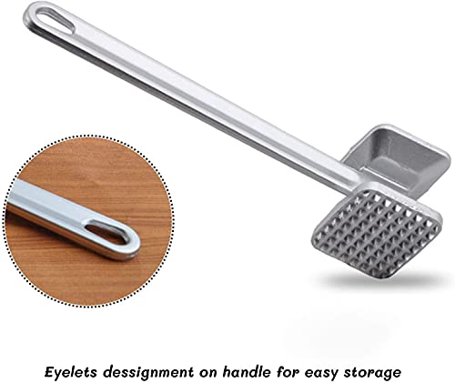 Meat Tenderizer Tool,Stainless Steel Dual-Sided Heavy Duty Meat Pounder,Use Pounding Beef,Steak,Chicken,Pork
