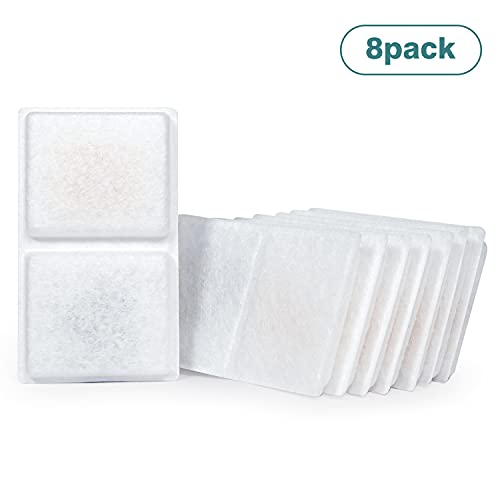 Replacement Filters for Dog Fountain Pet Water Fountain Filters Pack of 8