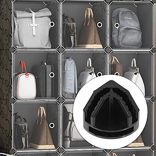 ARTIBETTER 20Pcs Cube Organizer Connector Plastic Cube Connector Wire Cube Connectors Closet Storage Organization (Black)