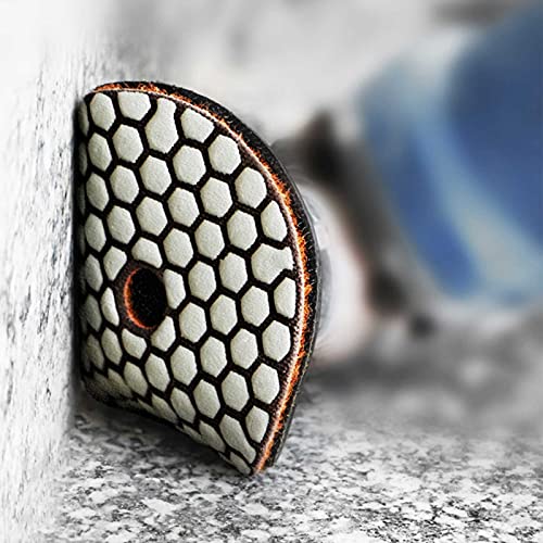 KEEYWOLT 4 Inch Polishing Backing Pad Flexible Rubber Backer for Diamond Polishing Pad Holder Hook and Loop Connector 5/8"-11 Thread