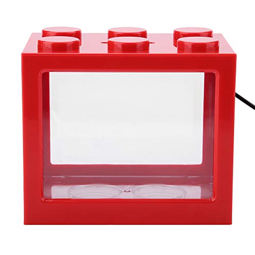 Mini Fish Tank, Decorative Mini Aquarium Mini USB Aquarium for Office