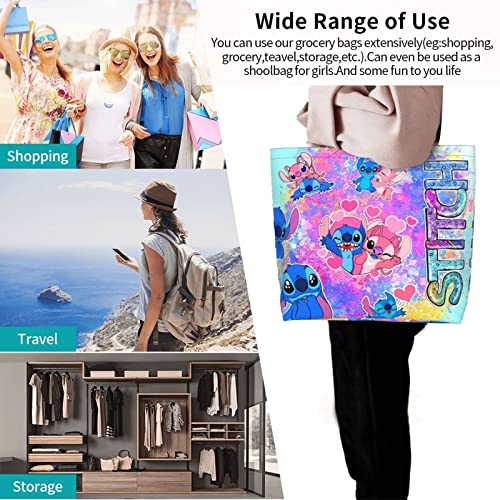 ch Totes Bag Shopping Shoulder Bags For Women Foldable Travel Work Large Reusable Portable Grocery Bag
