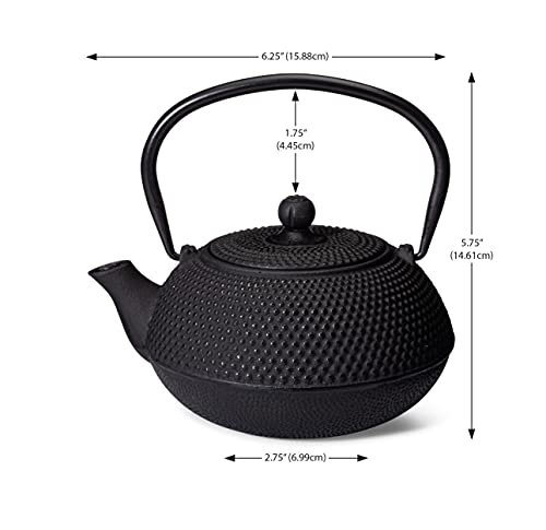 Old Dutch International Mizutama teapot.63 qts, Black