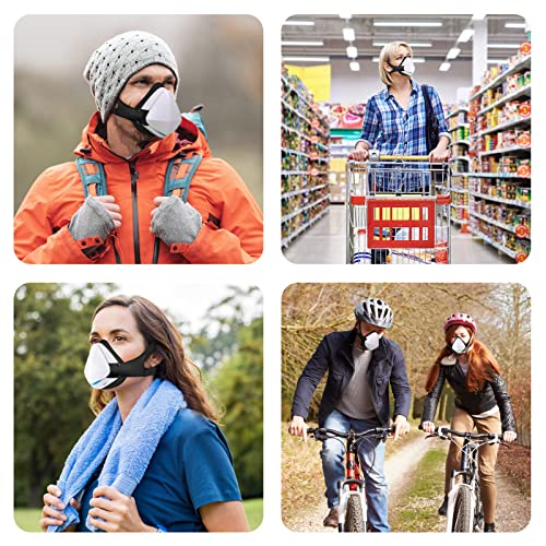 Belovedone Personal Wearable Air Purifiers Smart Electric Respirator Reusable Portable Rechargeable Purifier for Men Women (Deluxe Plus, White)
