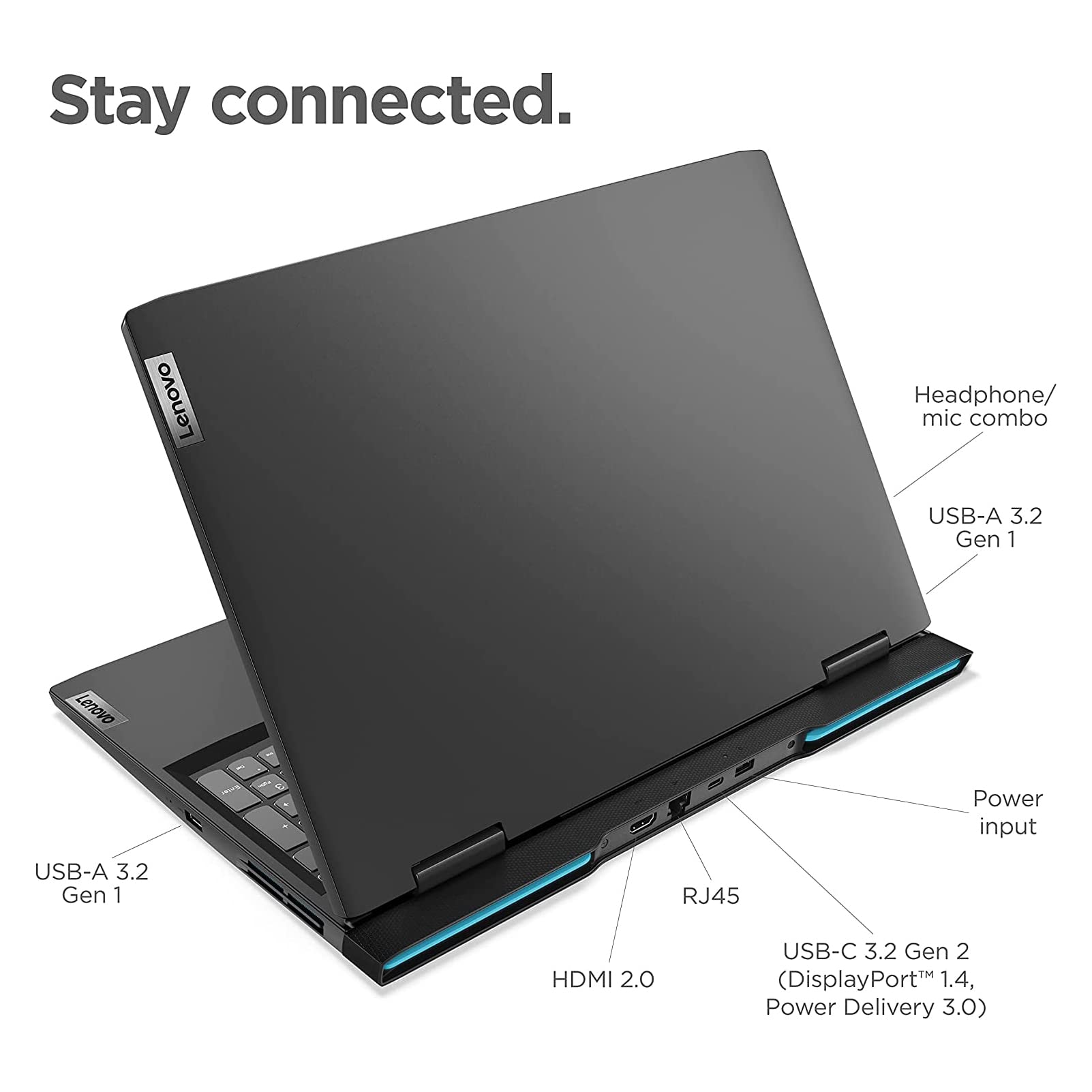 Lenovo Ideapad 3i Gaming 15.6" FHD 120Hz Laptop, Intel Core i7-12700H, 16GB RAM 2TB PCIe SSD, GeForce RTX 3050Ti Graphics, Backlit Keyboard, Onyx Grey with TWE HDMI Cable