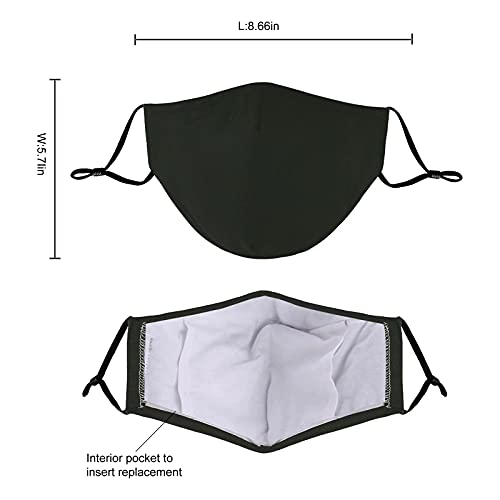 12 Pack Washable Cloth Face Mask Reusable with Adjustable Ear Straps & Nose Wire Comfortable Breathable Cotton Face Masks,3 Ply Adult Safety Mask for Women Men