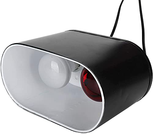 Abustle pig Dual Reptile Light Fixture,Dual Deep Heat Lamps UVB Light Fixture for Reptiles Dome Heat Lighting Lamp Combo kit for Bearded Dragon,lguana,Snake,Turtle Tank,E27