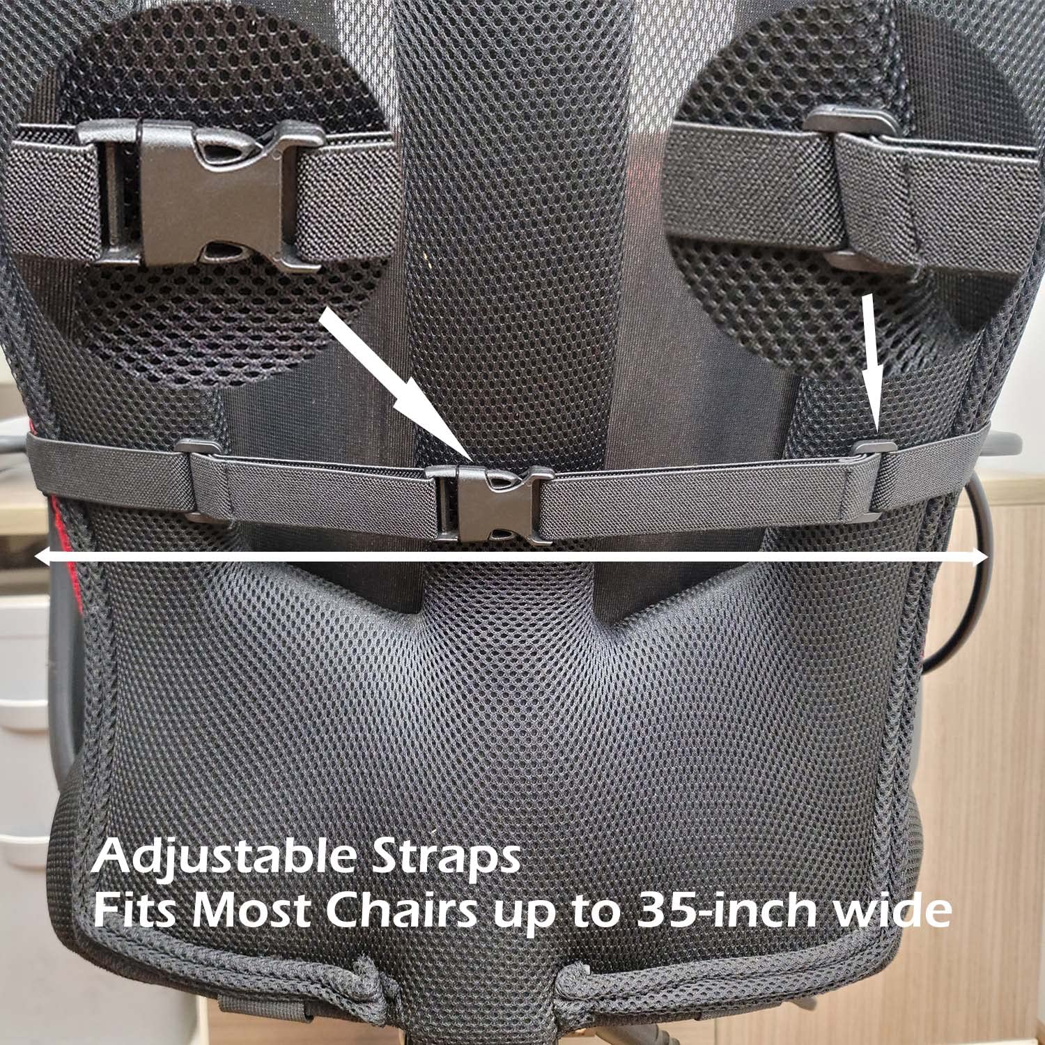 POPIPEN Inflatable Lumbar Support Pillow for Office Chair and Car Seat, Back Support Cushion with Air Pump for Reducing Lower Back Pain