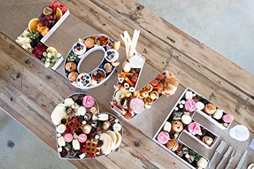 WENPACK 12" Cardboard Number Shaped Mache Decorative Strawberries Fillable Sweets Candy Box with Clear Lid (White, 0)