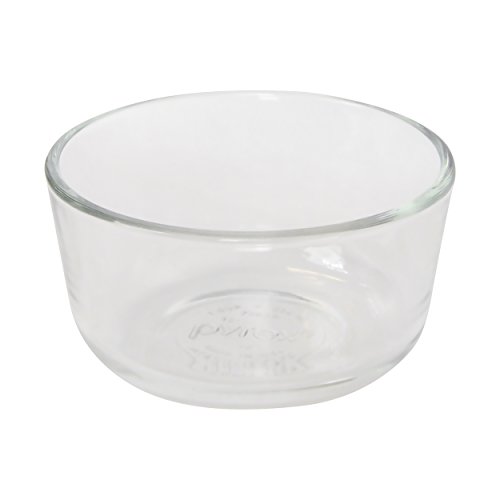 Pyrex (6) 7202 Glass Bowls & (6) Pyrex 7202-PC Blush Lids