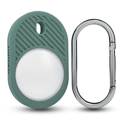 Blaspins Compatible with Apple AirTag Silicone Case Pine Green for AirTag Keychain (2021), AirTag Not Included, Protective Case - Pine Green