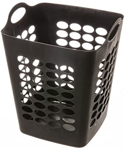 3 Packs of Great Mainstays Flexible Black Laundry Hamper, Great Laundry Basket 20" (3-Pack)