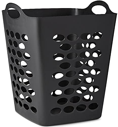 3 Packs of Great Mainstays Flexible Black Laundry Hamper, Great Laundry Basket 20" (3-Pack)