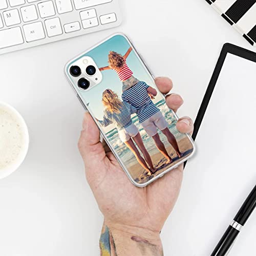 RobertsShop, Personalized Design Your Own Picture Photo Custom Customized Phone Case Cover Compatible with iPhone 6 6s 7 8 Plus SE 2020 X XS XR 11 12 Mini Pro Max Samsung Galaxy S9 S10 S20 S21 Thermoplastic Polyurethane