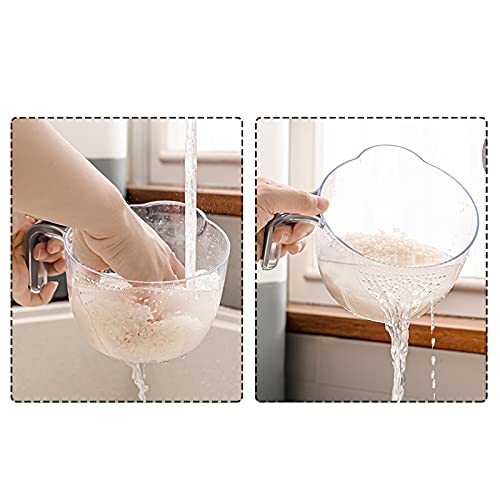 ZEAYEA 25 Lbs Rice Dispenser, Large Grain Storage Container with Lid and Measuring Cup, Household Cereal Food Dispenser Rice Bucket for Kitchen Pantry Soybean Corn Dry Food Organization