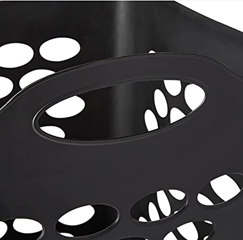 3 Packs of Great Mainstays Flexible Black Laundry Hamper, Great Laundry Basket 20" (3-Pack)