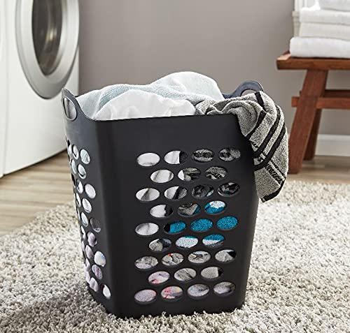 3 Packs of Great Mainstays Flexible Black Laundry Hamper, Great Laundry Basket 20" (3-Pack)